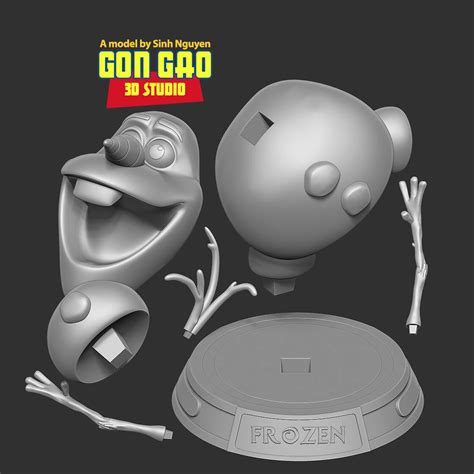 Olaf Is Happy 3d Model By Sinh Nguyen
