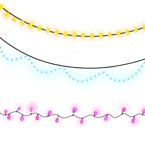 Christmas Light String Light Effect Light Post Christmas Light Png