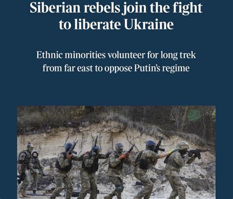 Siberian Rebels Join The Fight To Liberate Ukraine Anti Imperial Block Of Nations