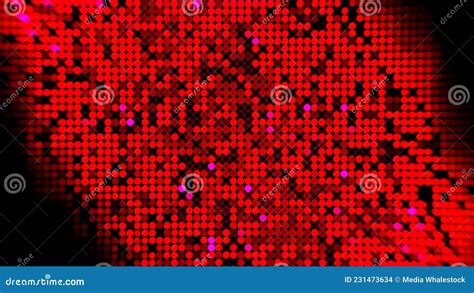 Old Fashioned Retro Game Background With Blinking Pixels Motion