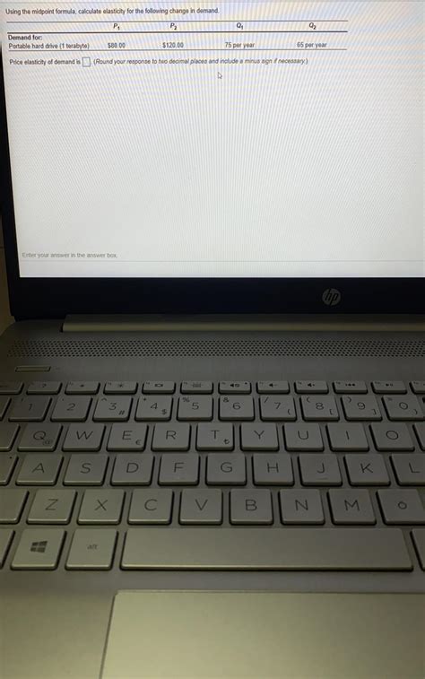 solved using the midpoint formula calculate elasticity for