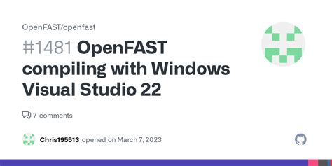 Openfast Compiling With Windows Visual Studio Issue