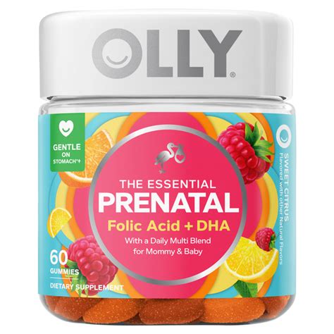 Save On Olly The Essential Prenatal Folic Acid Dha Sweet Citrus