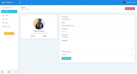 MaterialPro Lite Open Source Bootstrap 5 Template