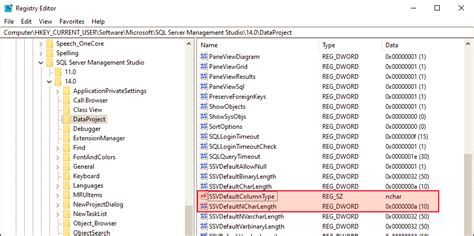 T Sql Ssms 15 Default Data Type In Designer Stack Overflow