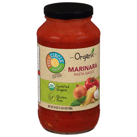 Full Circle Organic Marinara Pasta Sauce Fig App
