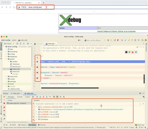 Xdebug3 断点调试环境之 Laravel8 PHP8 Xdebug3 PhpStorm2021 3