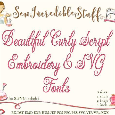 Curly Script Etsy