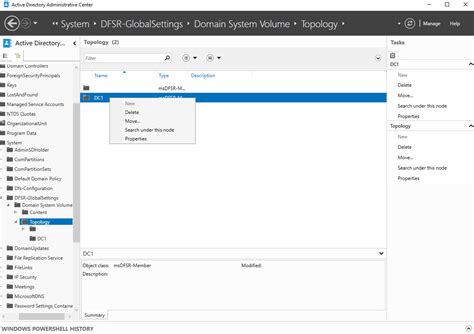 deleting the sysvol replication membership active directory administration cookbook [book]
