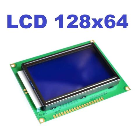 Display Lcd Gráfico 128x64 Backlight Azul Shopee Brasil