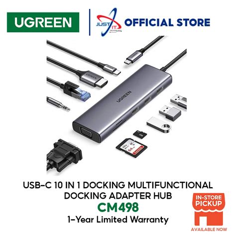 Ugreen Cm498 Usb C 10 In 1 Docking Multifunctional Docking Adapter Hub