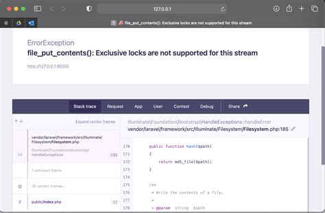 Fileputcontents Exclusive Locks Are Not Supported For This Stream