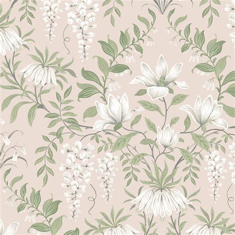 Laura Ashley Blush Parterre Made To Measure Curtain Terrys