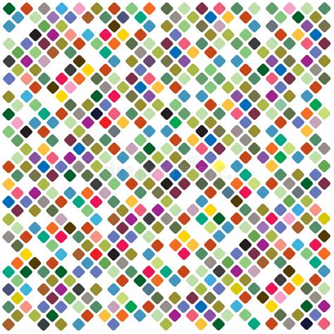 Sistema De Flores Geométricas Del Color Ilustración Del Vector