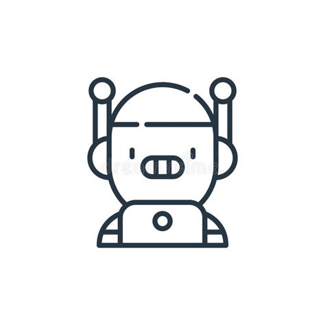 Bot Icon Vector From Cyber Security Concept Thin Line Illustration Of Bot Editable Stroke Stock