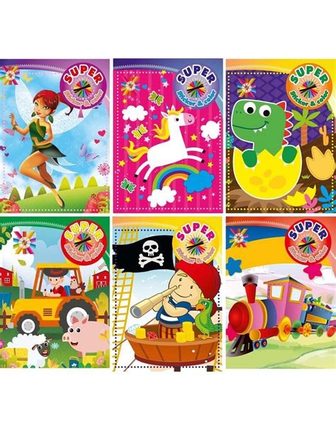Kleurboek Met Stickers A Paginas Assorti Groothandel Karssen