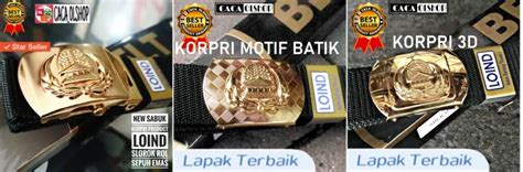 Sabuk Pdh Korpri Pns Merk Loind Model Slorok 3d Motif Batik Lazada Indonesia