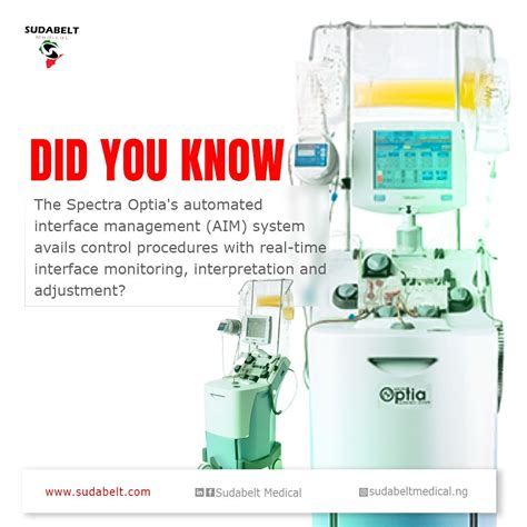 How Spectra Optia Improves Patient Care Sudabelt Medical Posted On
