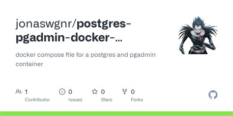 GitHub Jonaswgnr Postgres Pgadmin Docker Compose Docker Compose File For A Postgres And