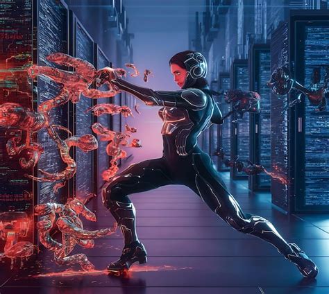 Cybersecurity And Privacy Premium AI Generated Image