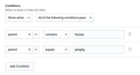 Adding Multiple Field Conditions To A Form Field Doesnt Work · Issue