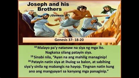 Genesis 37 Joseph And His Brothers Filipino Tagalog Sermon Youtube