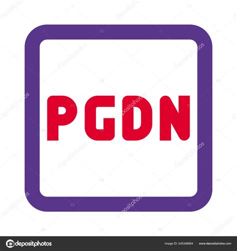 Page Function Key Computer Keyboard Layout Stock Vector Image By