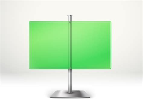 텍스트에 대 한 빈 투명 유리 정보 보드 템플릿 프리미엄 벡터