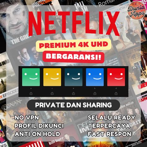 Jual NETFLIXX K UHD BLN BLN ANTI LIMIT PREMIUMM TANPA VPNFULLGARANSI PRODUK ORI
