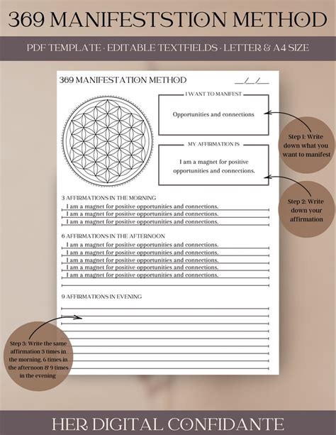 369 Manifest Journal 369 Manifestation Journal 369 Method 369