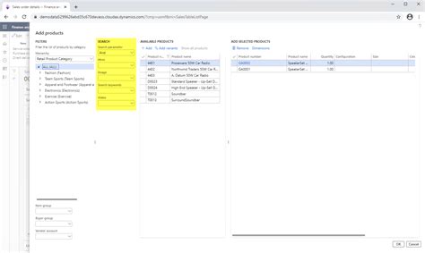 Dynamics Product Attribute Search Dynamics AX Training