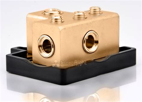 Xscorpion 0 4 Gauge Gold Terminal T Distribution Block With Adapters T