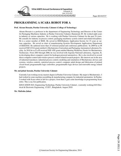 Pdf Programming A Scara Robot For A Dokumen Tips