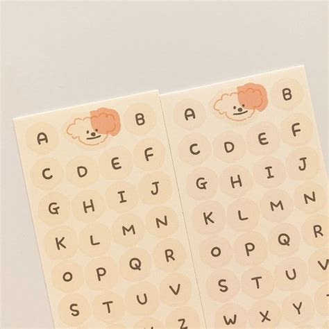 Jual Hirakooos Stiker Alfabet Lucu Stiker Huruf Lucu Diy Stiker