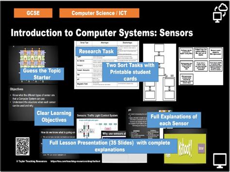 Sensors Full Lesson Computing GCSE Teaching Resources