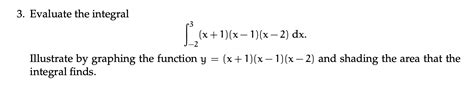 Solved Evaluate The Integral Z 3 −2x 1x − 1x − 2 Dx