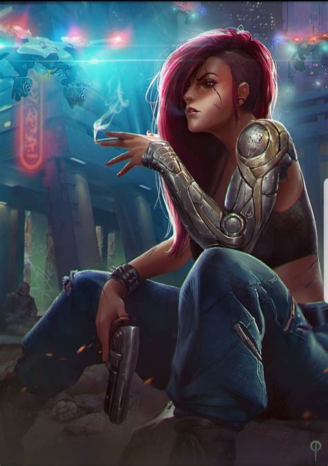 Wallpaper Illustration Digital Art Cyberpunk Anime Ro