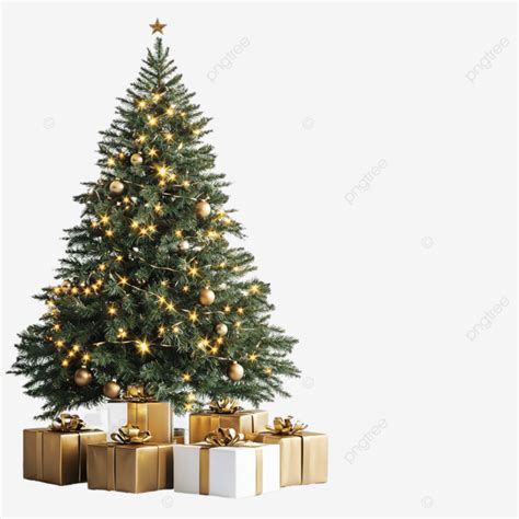 선물이 있는 크리스마스 트리 축제 휴일 장식 크리스마스 나무 Png 일러스트 및 이미지 에 대한 무료 다운로드 Pngtree