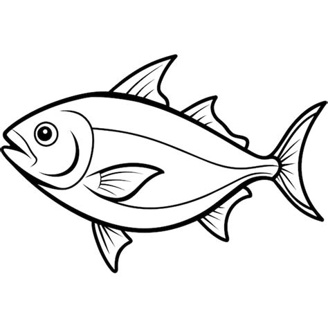 Premium Vector Amberjack Fish Rests Icon Vector Illustration