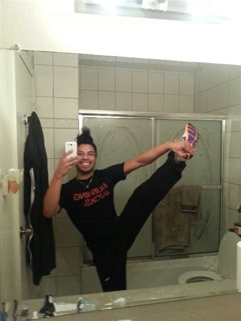 Cheerleader Hidden In A Runner Mirror Selfie Cheerleading Runner