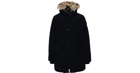 Polo Ralph Lauren Annex Faux Fur Collar Parka Coat In Blue For Men Lyst UK