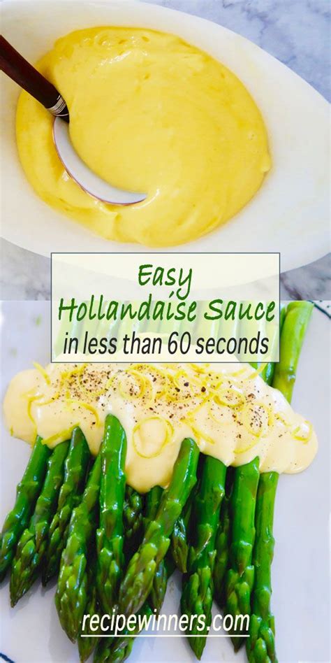 Easy Hollandaise Sauce In Less Than 60 Seconds Easy Hollandaise