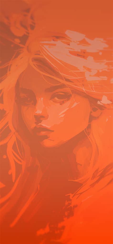 Girl Orange Aesthetic Wallpapers Orange Wallpapers For Iphone
