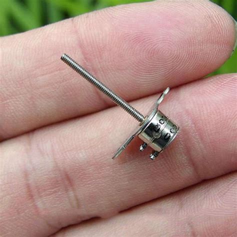 Nidec Miniature Mm Stepper Motor Phase Wire Stepping Motor With Mm Long Linear Screw