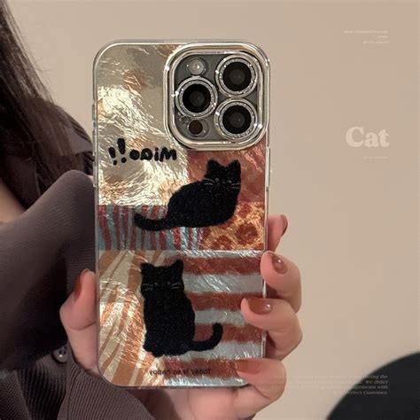 Autumn And Winter Leopard Print Cat Mobile Phone Case Suitable For 16