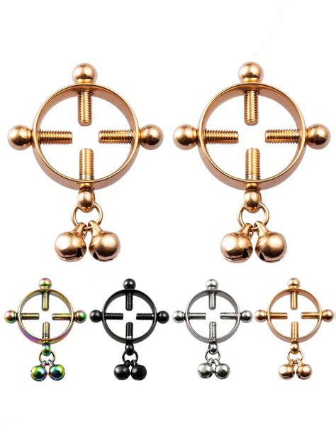 Cross Border Bell Nipple Clip Nipple Ring No Hole Piercing Vibration Bell Nipple Ring Shein Usa