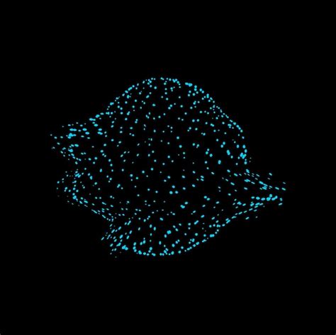 도트 입자 미래형 공상 과학 분야 프리미엄 벡터