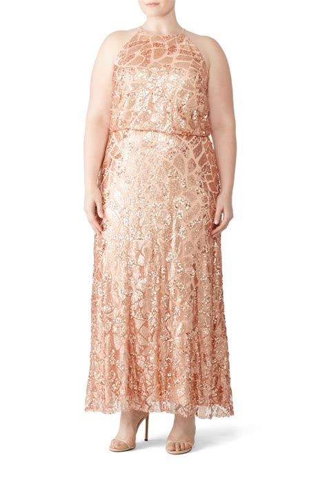Rose Gold Tiffany Gown By Donna Morgan Rent The Runway