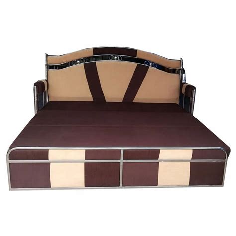 Brown Beige Stainless Steel Sofa Cum Bed At ₹ 17400piece Sofa Cum
