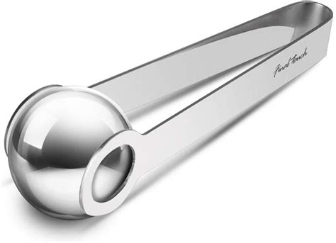 Final Touch Stainless Steel Ice Chilling Balls And Tong T Set The